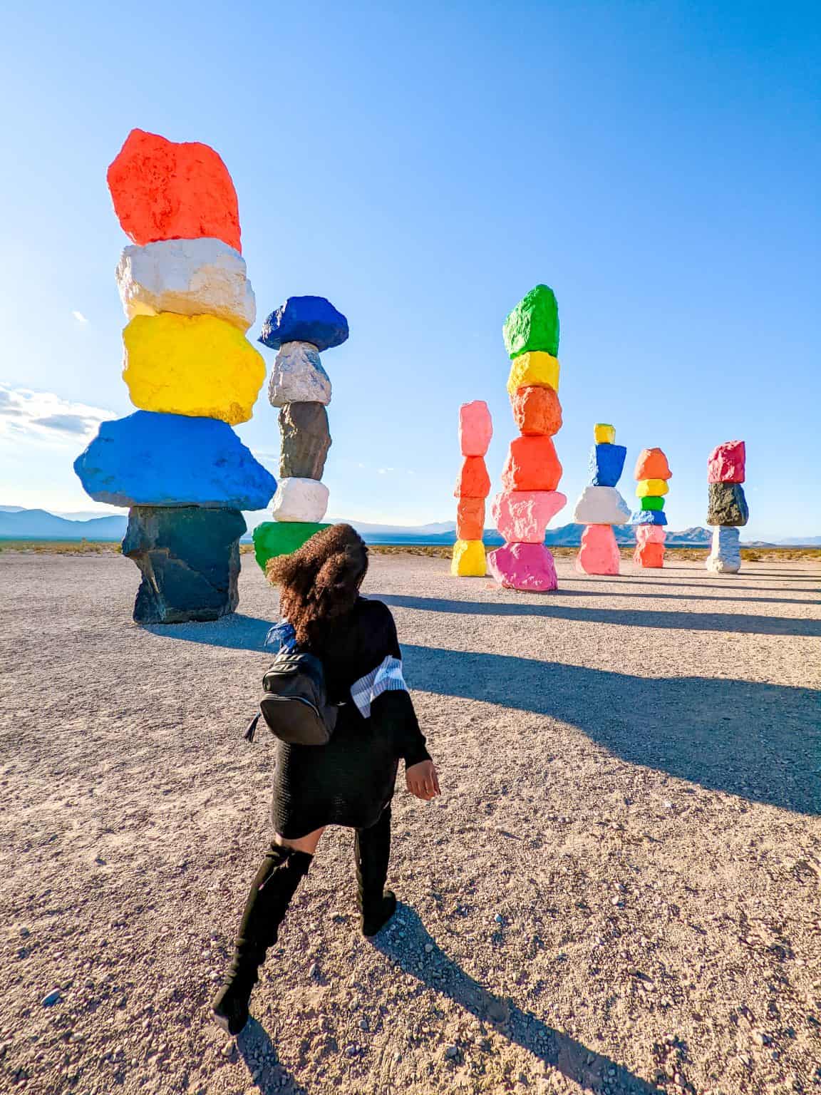 How to Get to Seven Magic Mountains from Las Vegas!